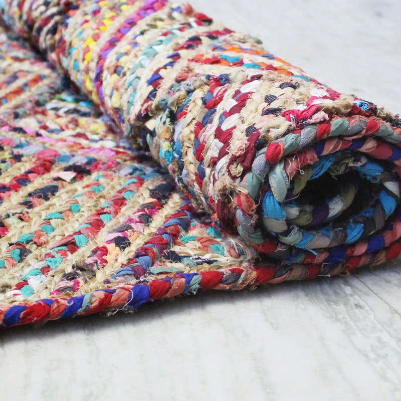 Colorful Braided Rug - Etsy