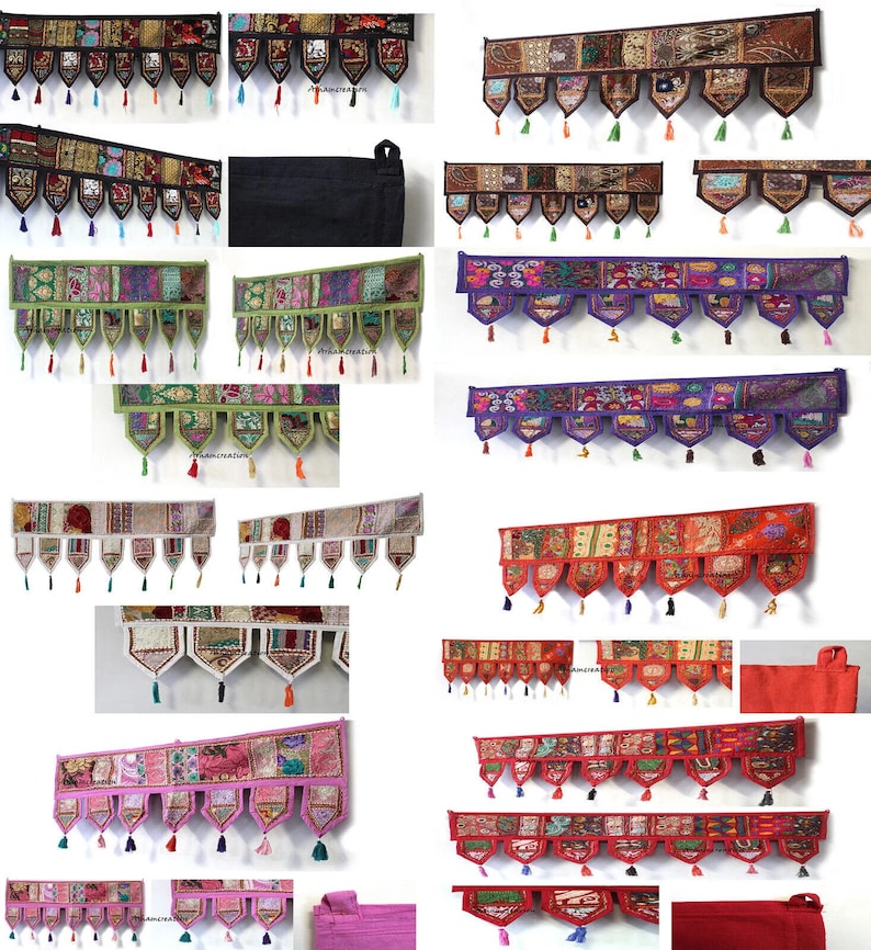 Indian Handmade Patchwork Door Wall Hanging Toran Window Decorative ...