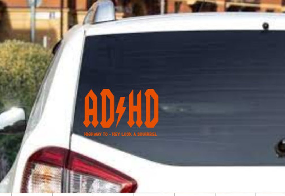ADHD Decal ADHD Sticker Outdoor Car Decal Tumbler Decal Laptop Decal - Etsy