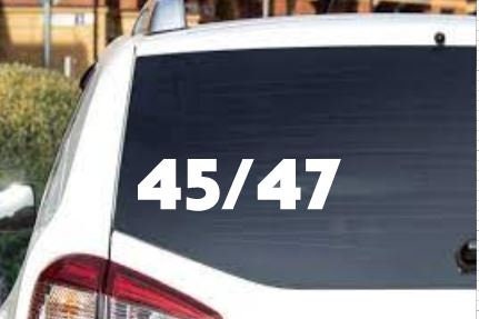 45/47 Decal Trump Sticker Decal Presidental Decal - Etsy