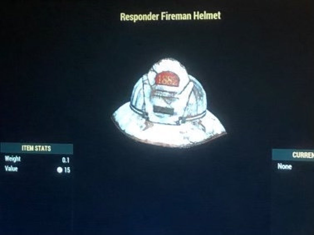 RESPONDER FIREMAN OUTFIT Responder Fireman Uniform and Helmet Fallout ...