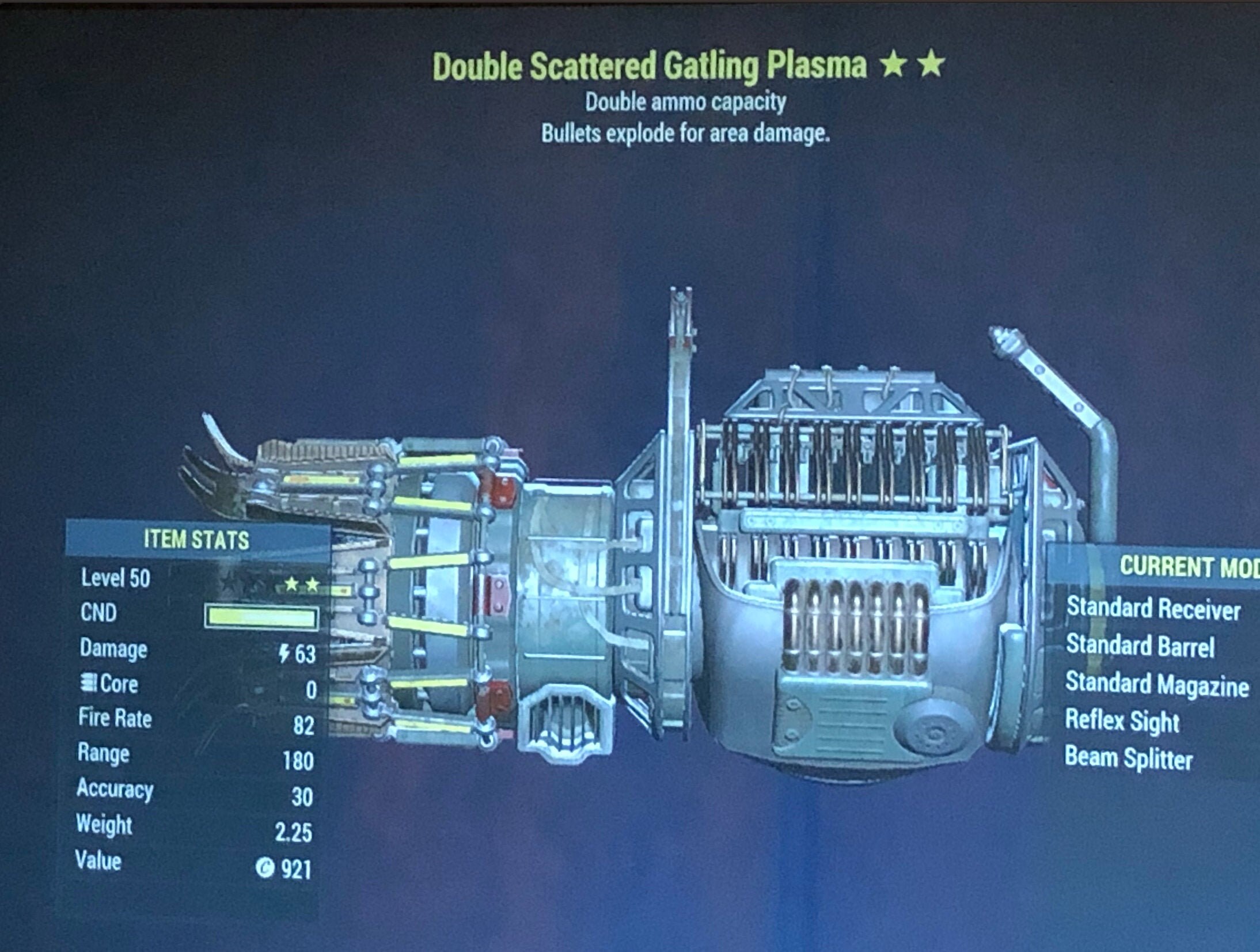 LEGACY DOUBLE explosive gatling plasma fallout 76 xbox | Etsy