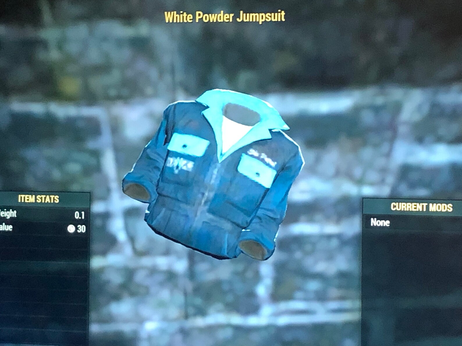 WHITE POWDER JUMPSUIT Fallout 76 Xbox Read Description - Etsy