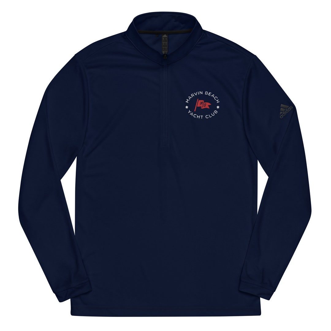 Marvin Beach Yacht Club - Quarter Zip Pullover - Etsy