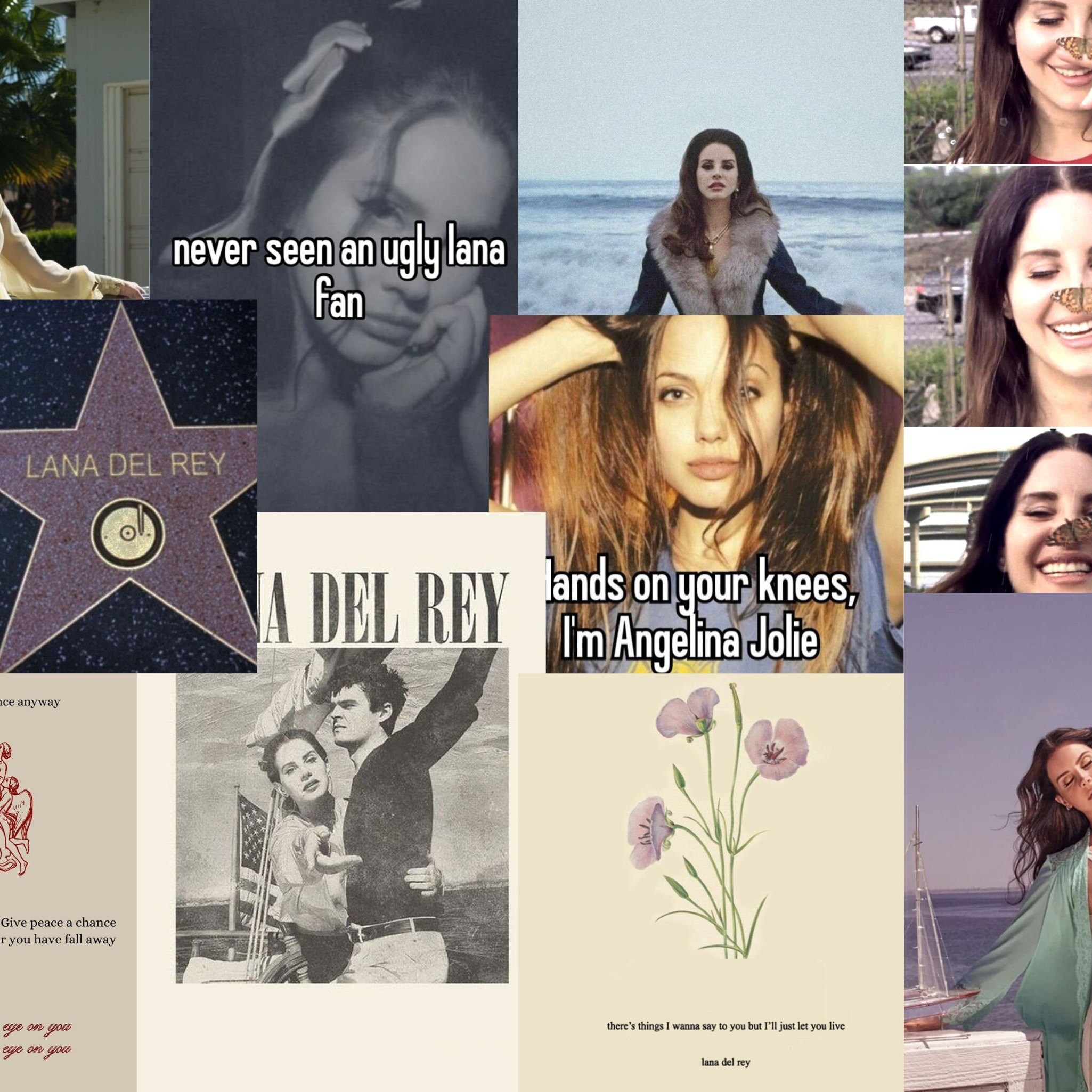 100 Pc Lana Del Ray Photo Collage Kit, Normal Rockwell, Lana Del Ray ...