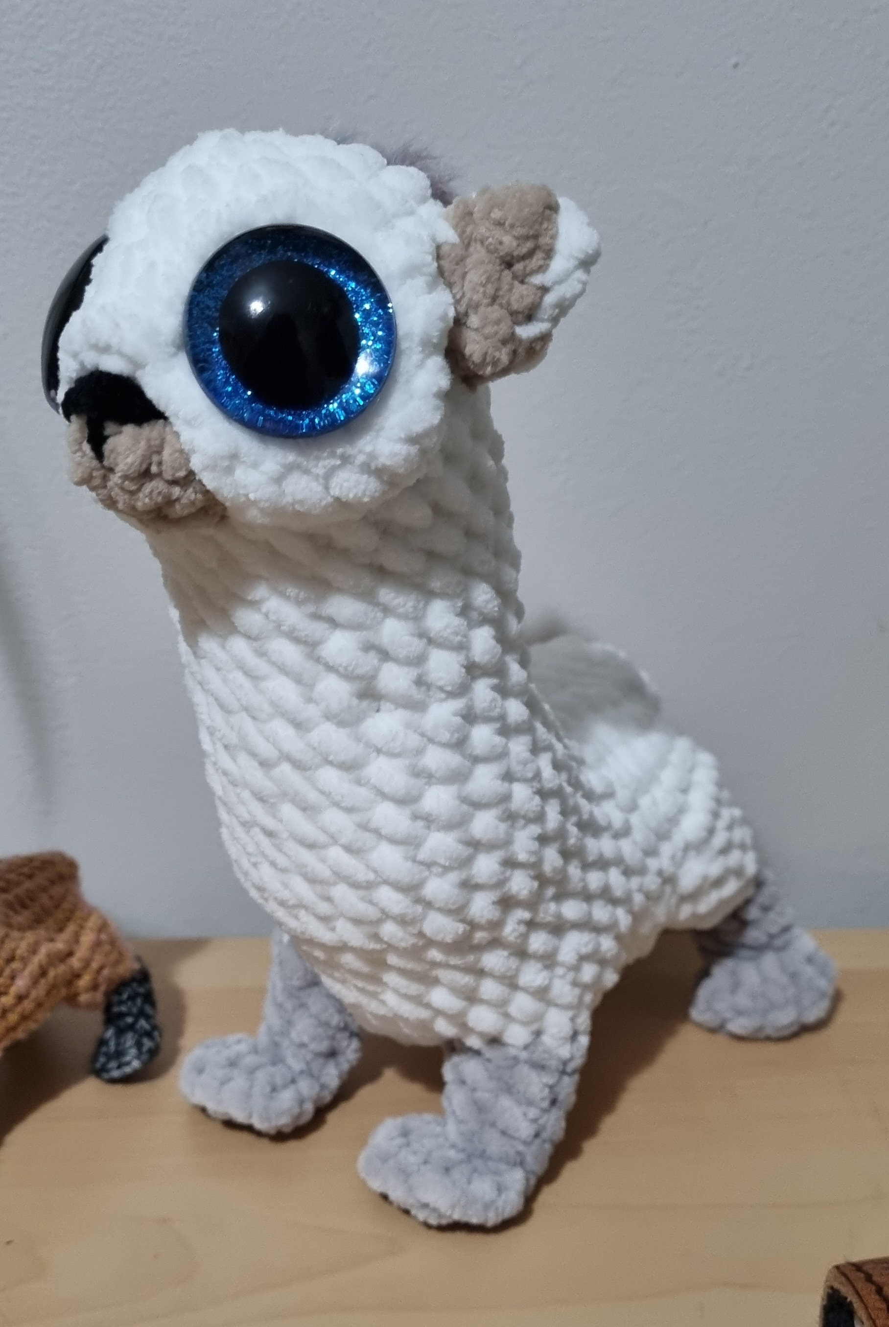 READY TO SHIP Snowball the Plush Mooncalf Crochet Figure the Cuddly ...