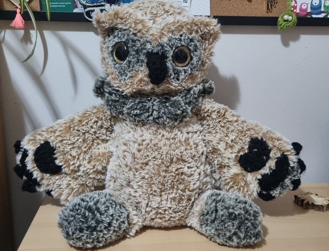 READY TO SHIP Crochet Owlbear Plush - Etsy UK