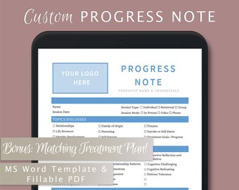 EMDR Progress Note Template for Therapists, Counselors, Psychologists ...