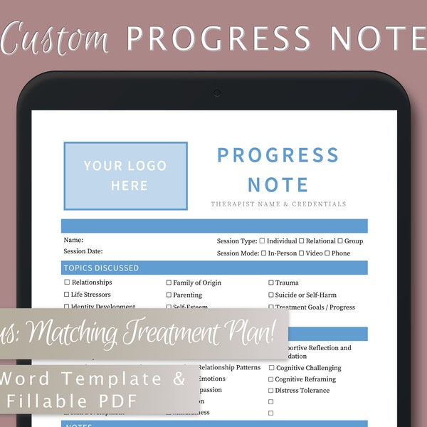 Nurse Progress Note Template - Etsy