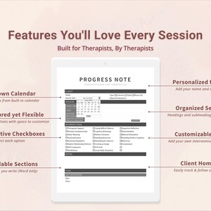 EMDR Progress Note Template for Therapists, Counselors, Psychologists ...