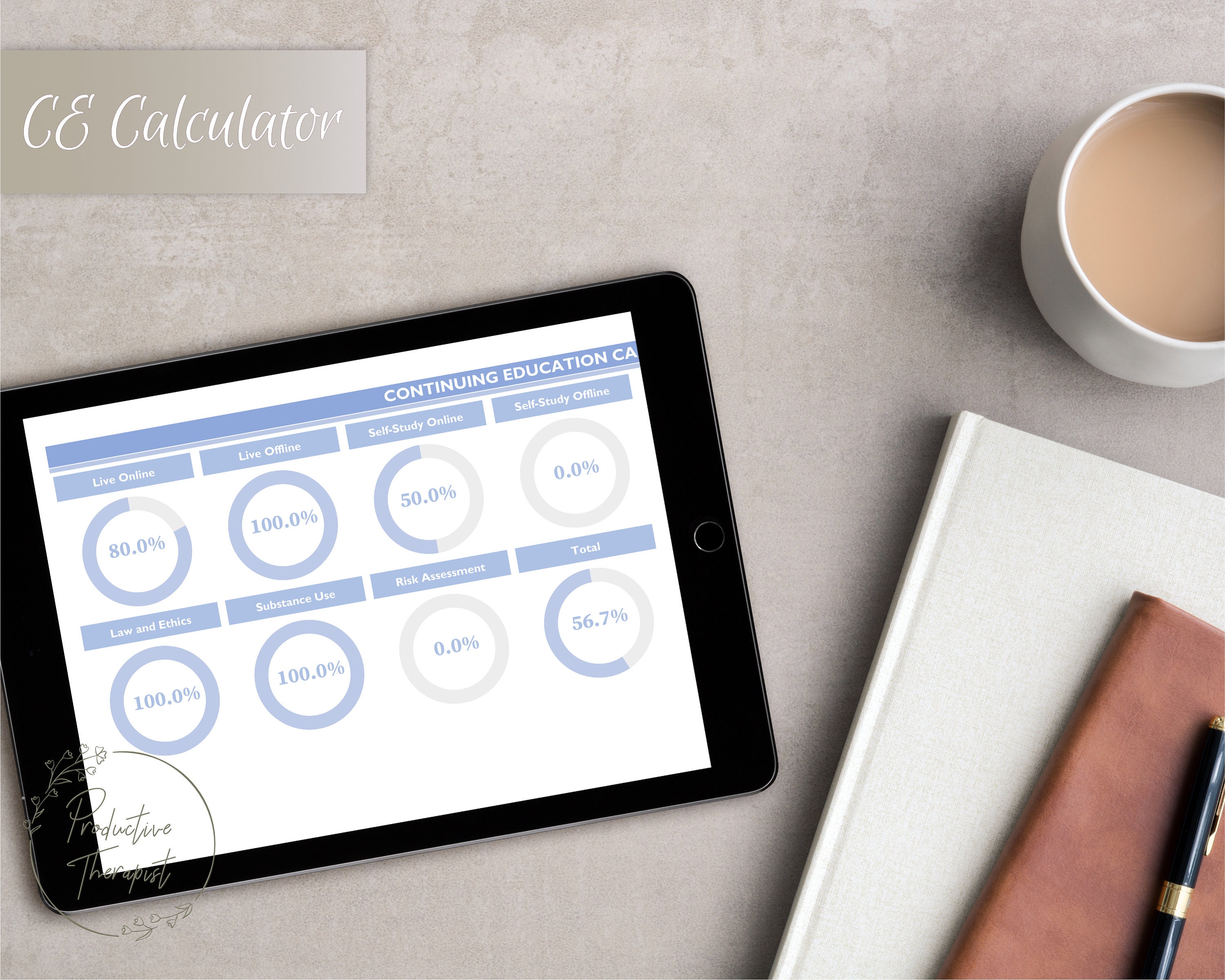 CEU Tracker Fillable PDF Continuing Education Tracker Microsoft Excel ...