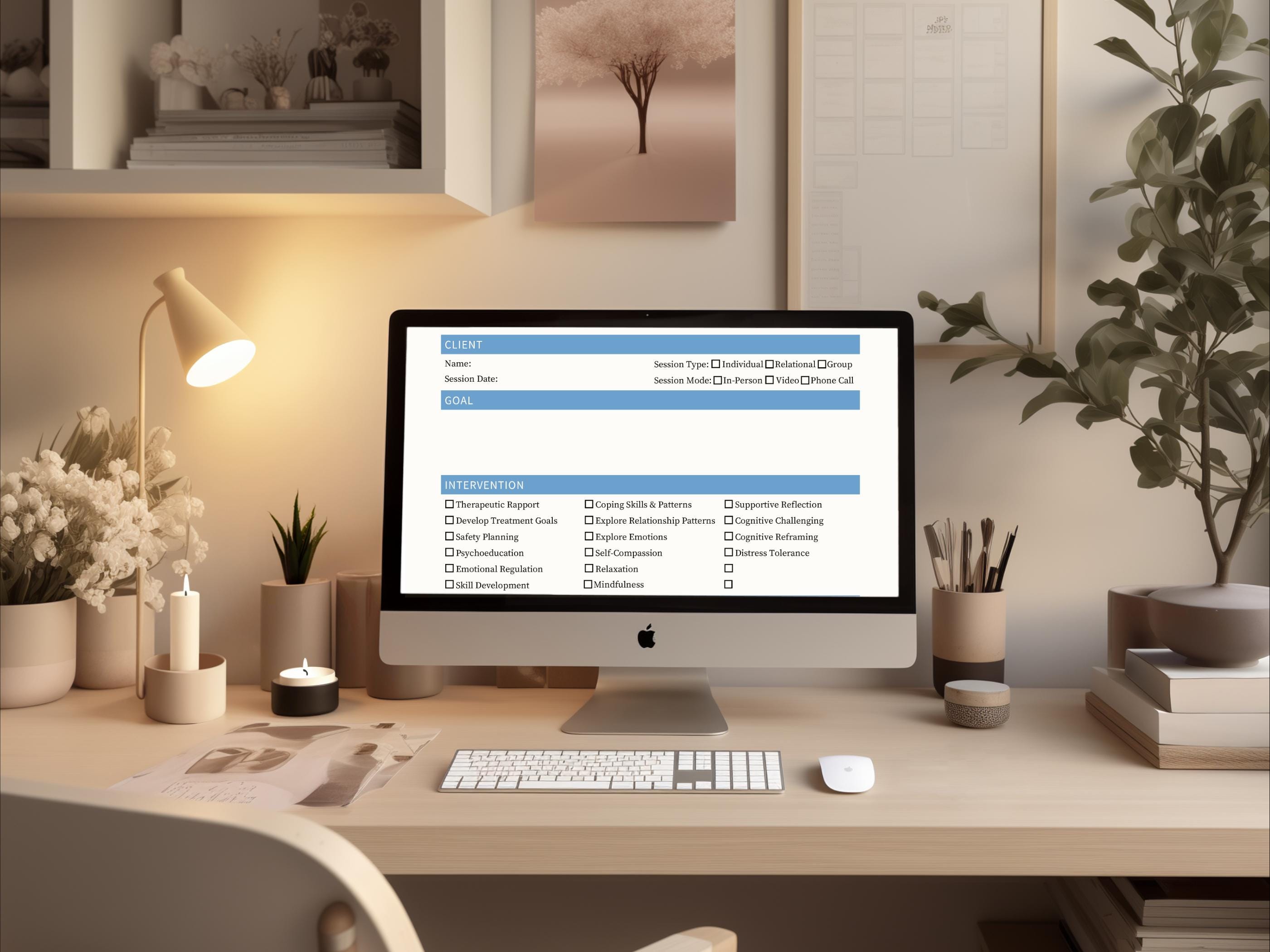 GIRP Progress Note Template for Therapists, Counselors, Psychologists ...
