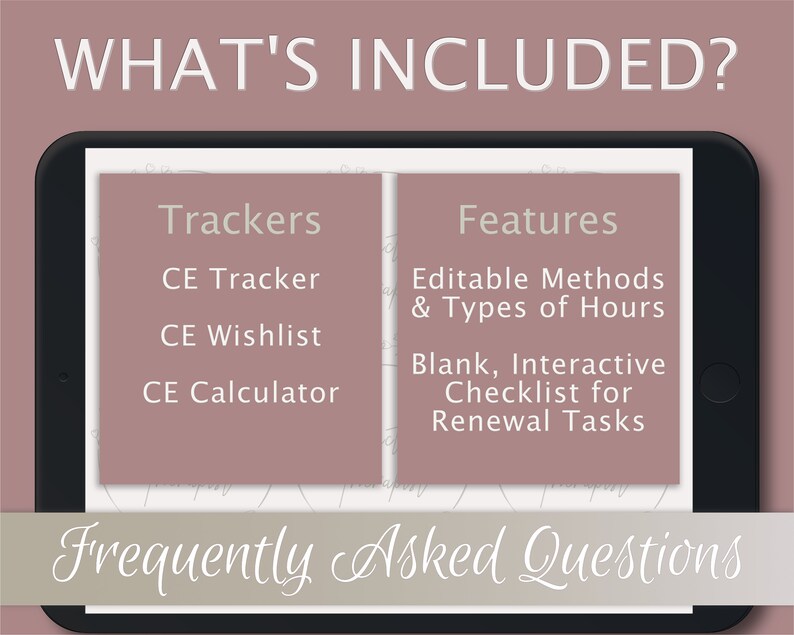 CEU Tracker Fillable PDF Continuing Education Tracker Microsoft Excel ...