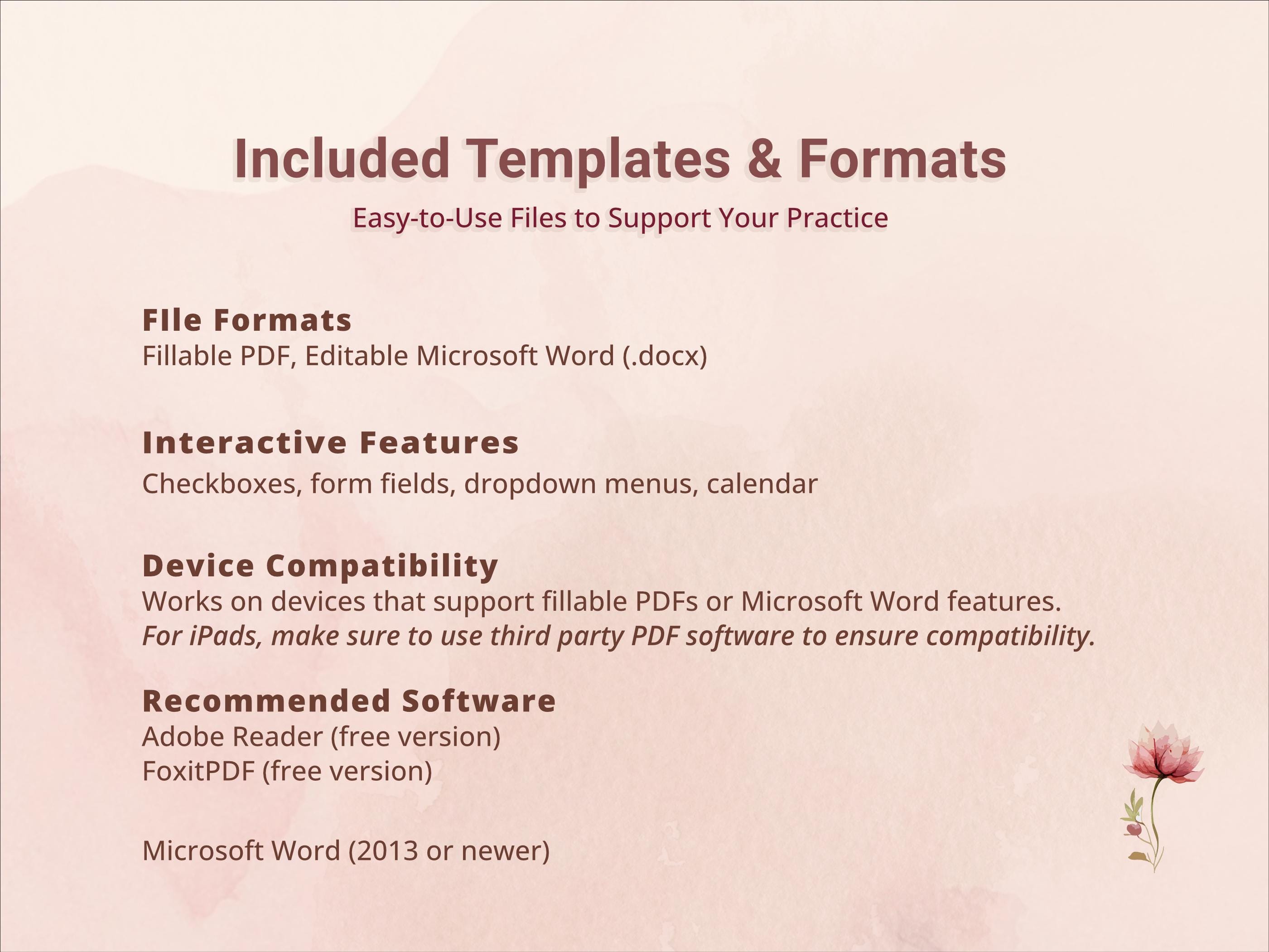Checklist SOAP Progress Note Template for Therapists, Counselors ...