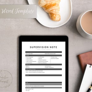 Supervision Note Template for Supervisors, Pre-licensed Therapists ...