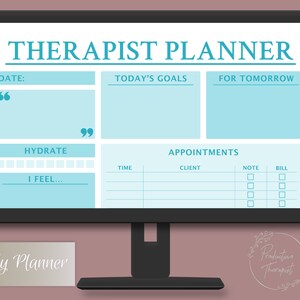 Therapist Daily Planner Template Bundle for Counselors, Psychologists ...