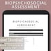 Biopsychosocial Assessment Template Fillable PDF Digital Download ...