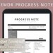 EMDR Progress Note Template for Therapists, Counselors, Psychologists ...