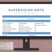 Supervision Note Template for Supervisors, Pre-licensed Therapists ...