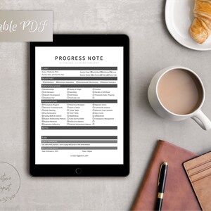 DBT Progress Note Template for Therapists, Counselors, Psychologists ...