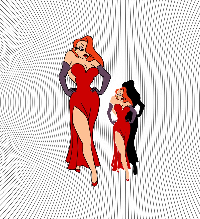 Jessica Rabbit Svg Cricut Files Jessica Svg Rabbit Svg | Etsy