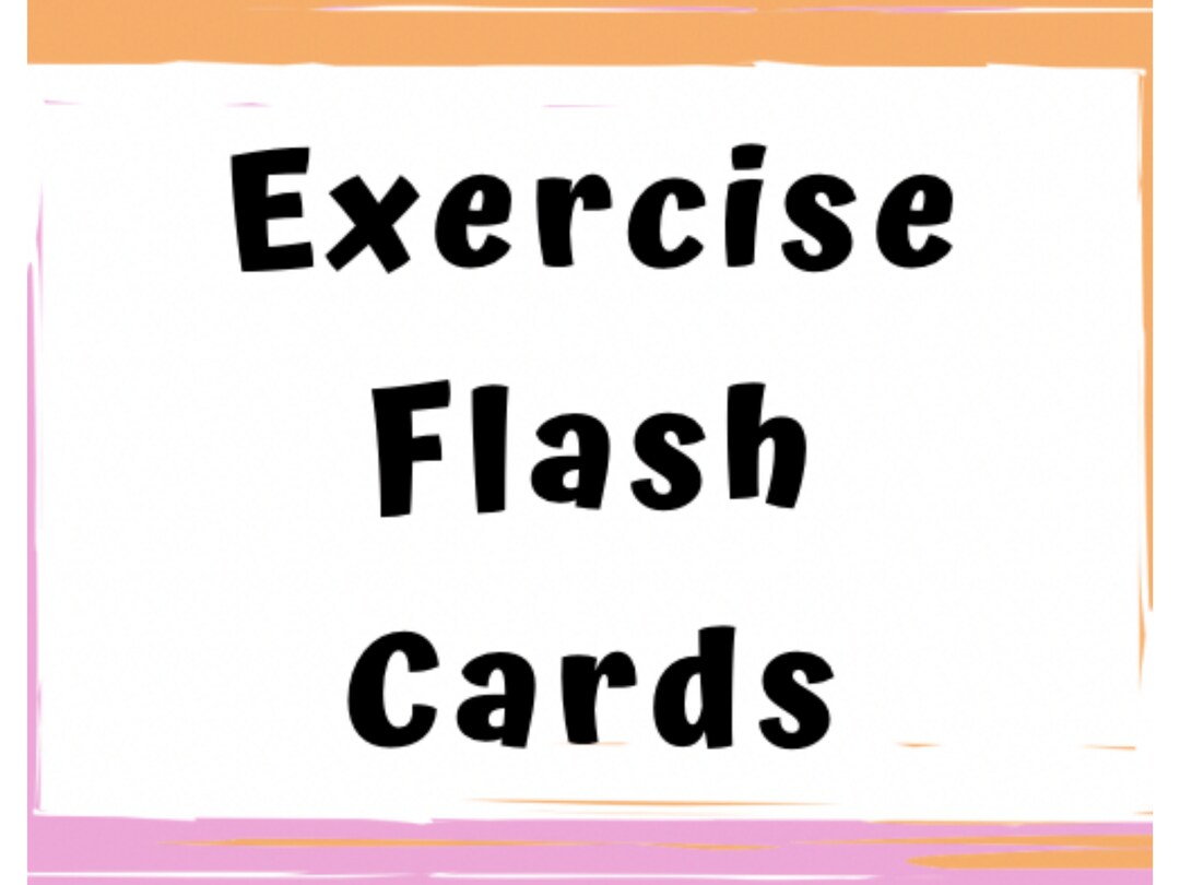 Preschool Dance Exercise Flash Cards - Etsy