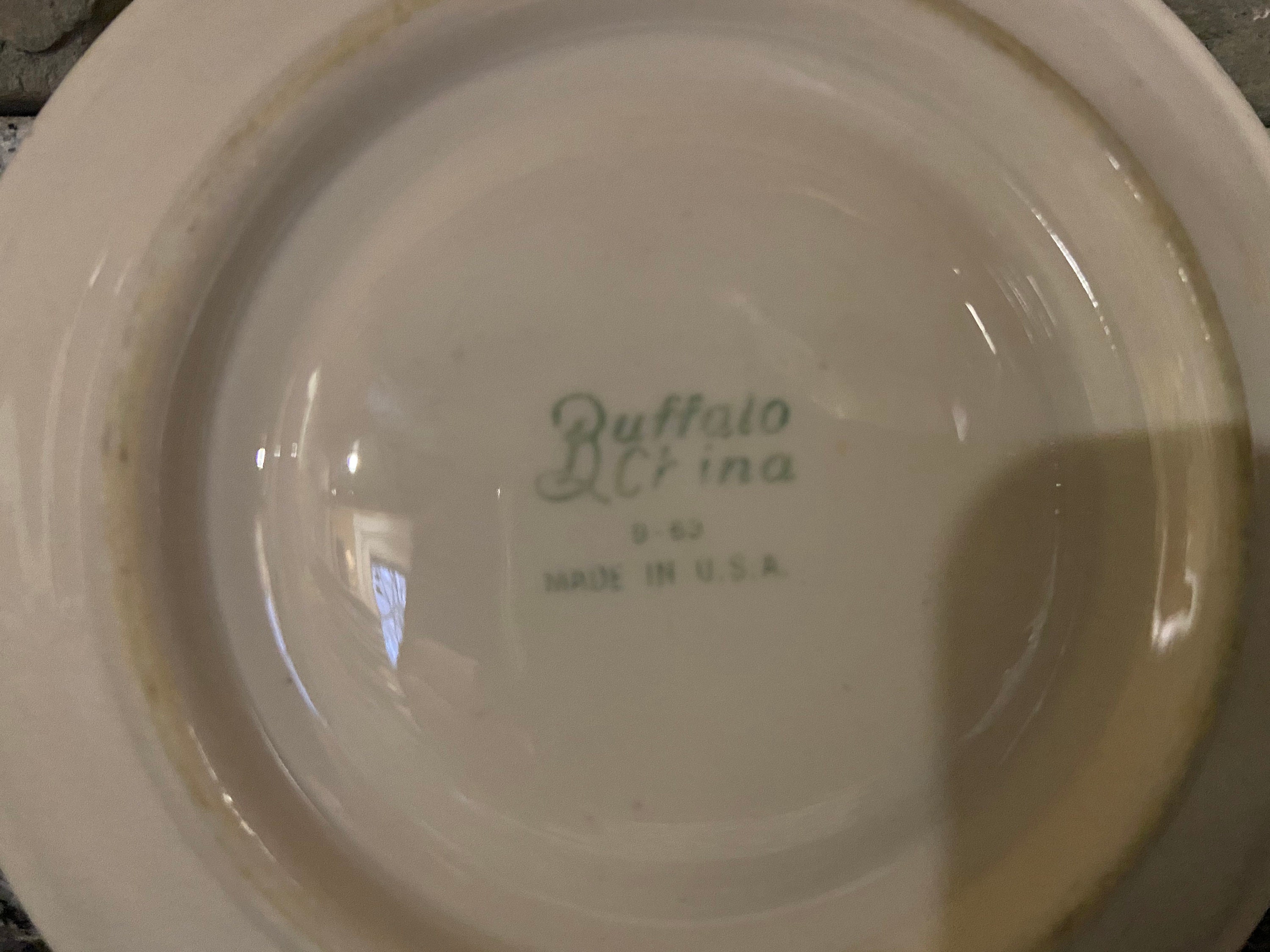 White Buffalo China Plate - Etsy