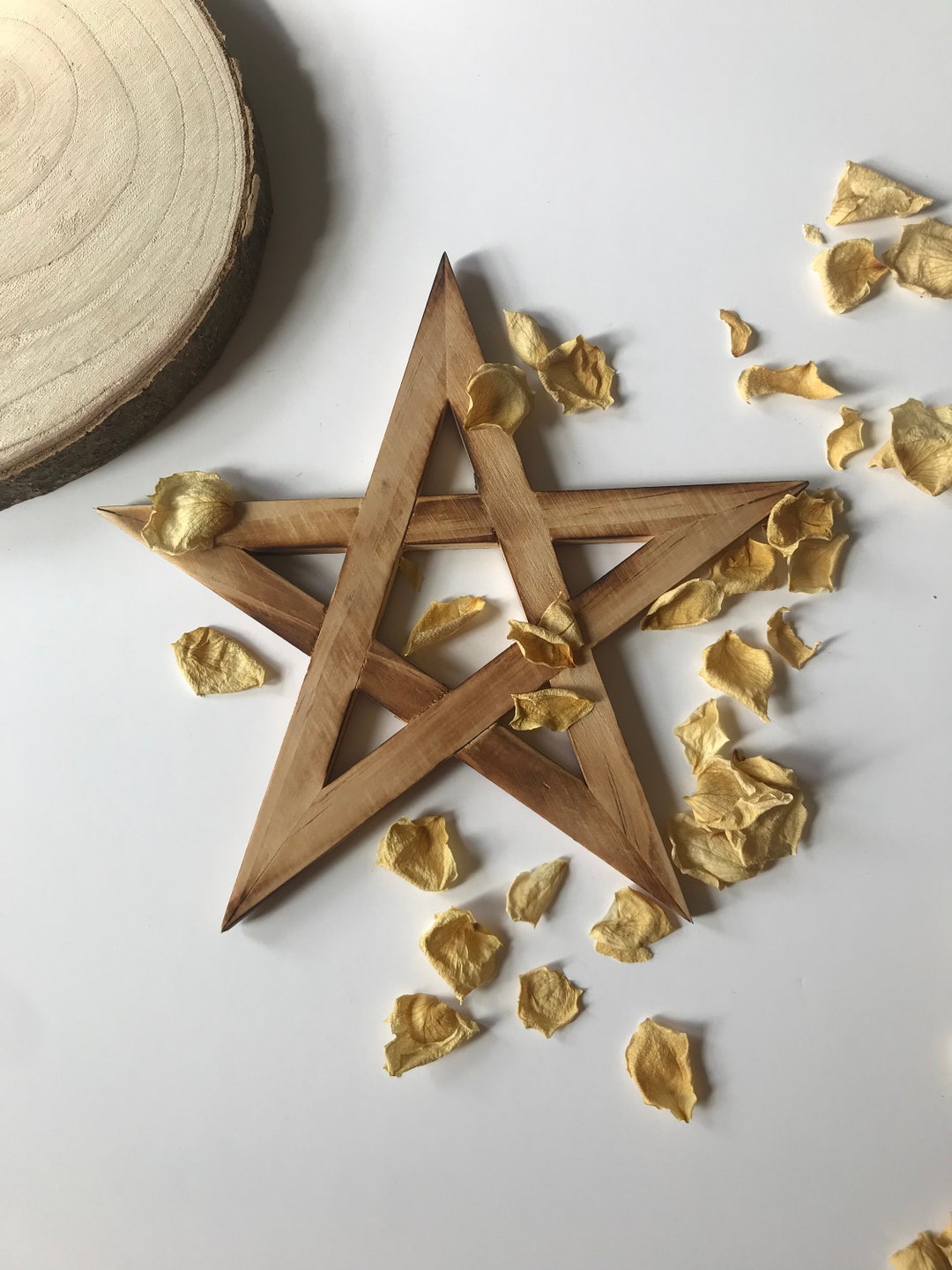 Wooden Pentagram Trivet Magick Tool Shrine Kitchen Witch - Etsy