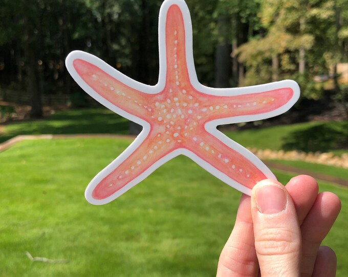 Smiling Starfish Sticker Die-cut Sticker Perfect for Gifts Waterproof ...