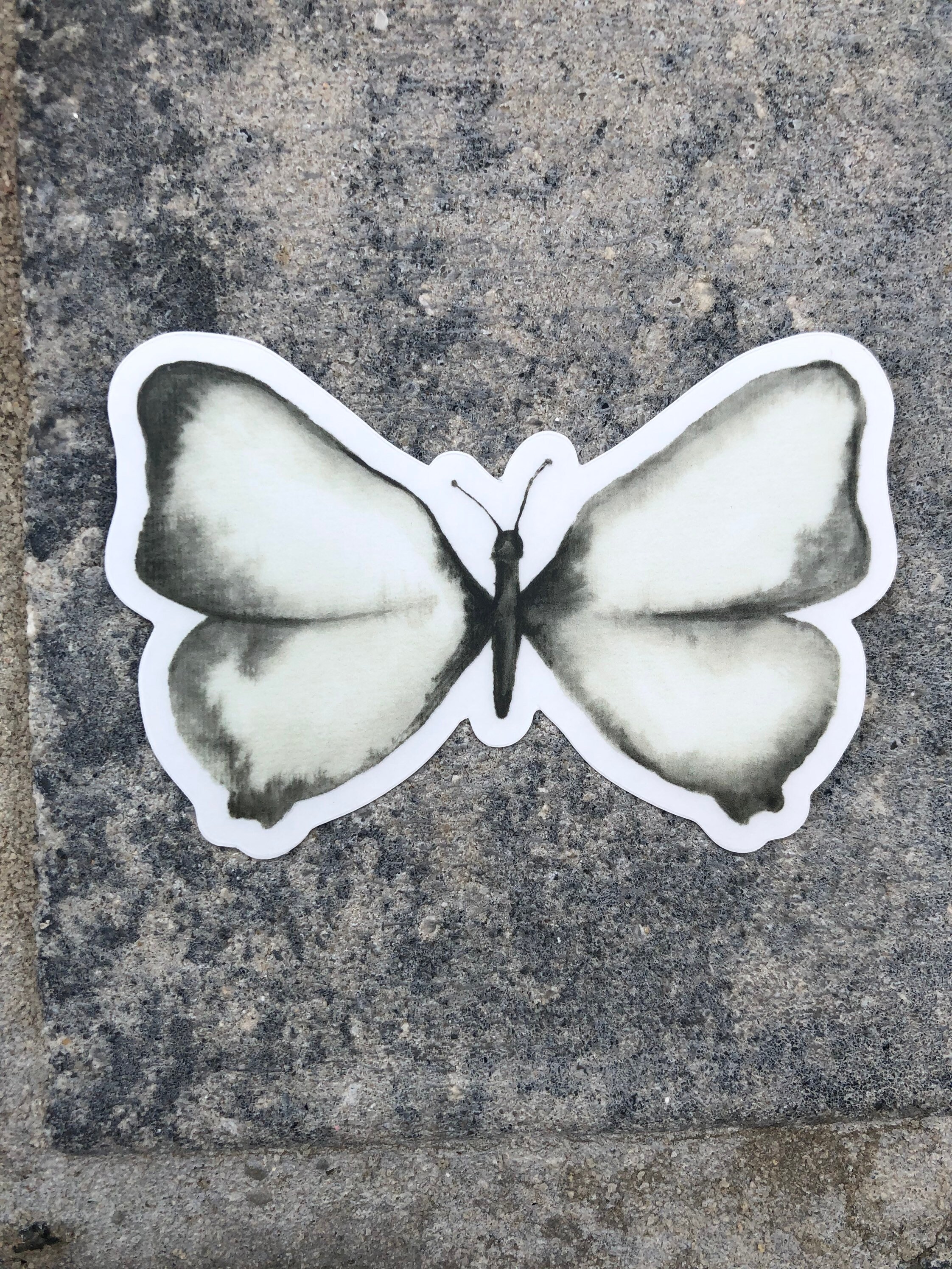 Schwarz-Weiß Sticker Schmetterling Sticker Vinyl Sticker - Etsy.de