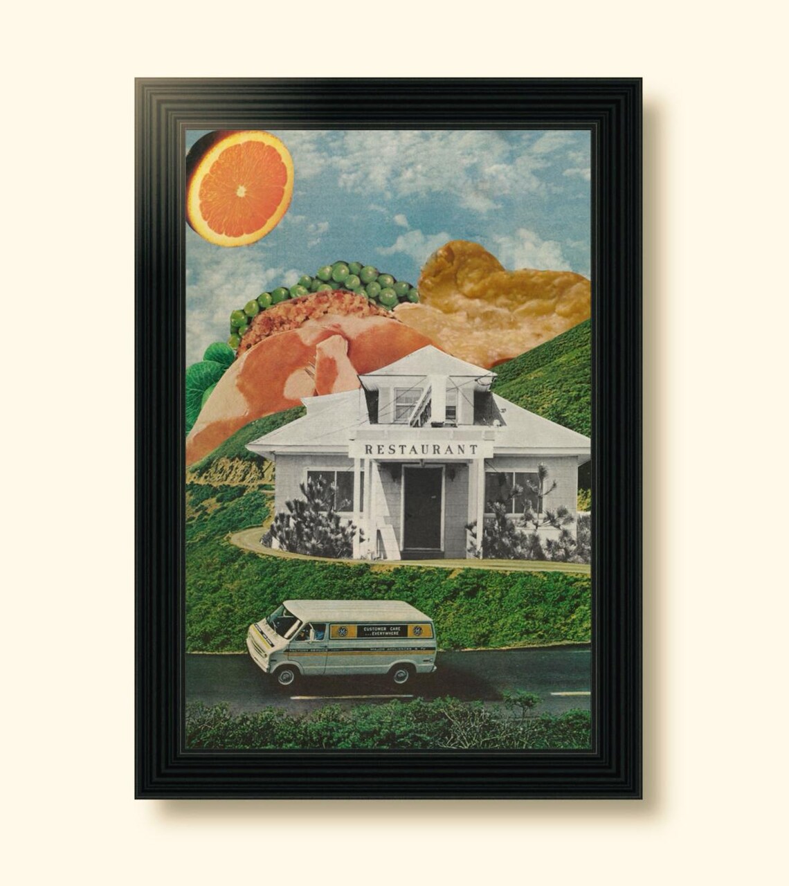 Fast Food - Surreal Collage Art - Dreamlike Wall Art - Vintage Cut and ...