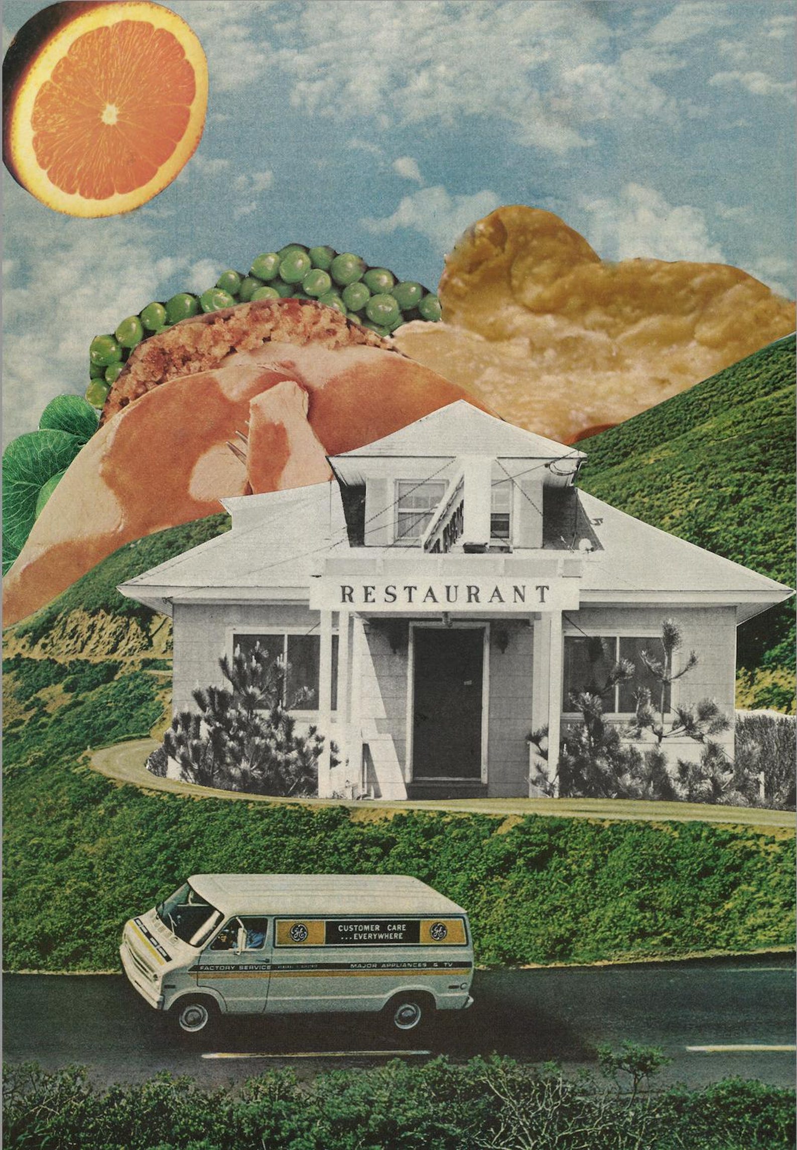 Fast Food - Surreal Collage Art - Dreamlike Wall Art - Vintage Cut and ...