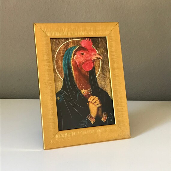 Virgin Chicken Chicken Photo & Frame | Etsy