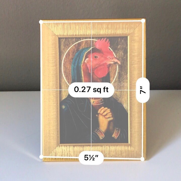 Virgin Chicken Chicken Photo & Frame - Etsy