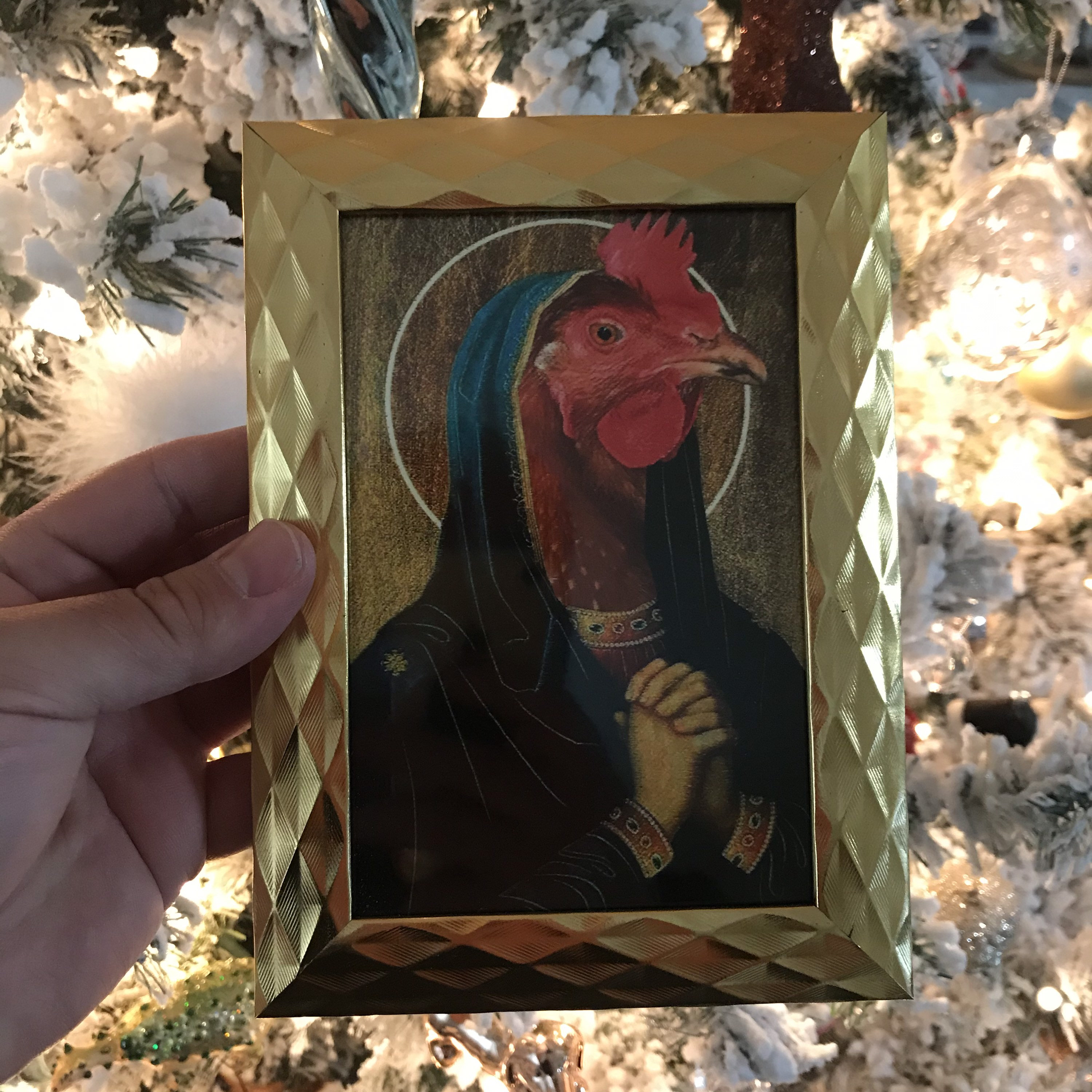 Jungfräuliches Huhn Huhn Foto & Rahmen - Etsy.de