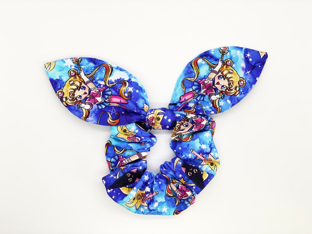 Scrunchie with Ears,Anime Scrunchies,Moon Girl Accessories,Kawaii ...