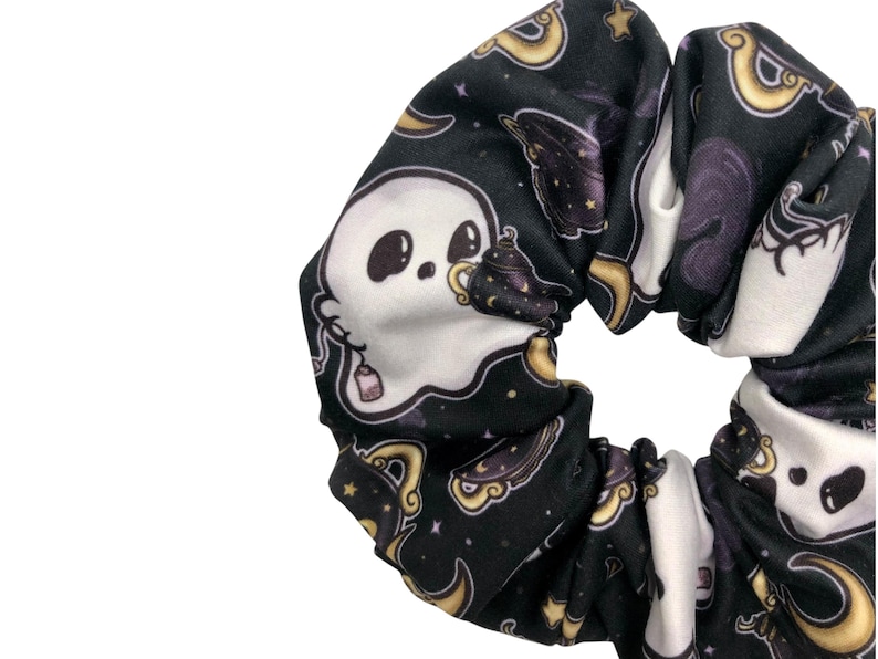 Horror Scrunchie: Soft Knit Fabric, Halloween Accessory - Etsy
