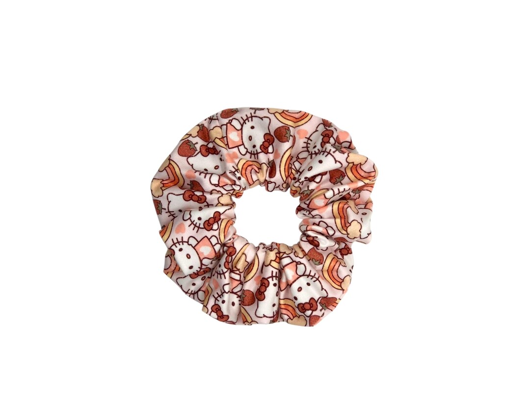 Kitty Scrunchie,kawaii Scrunchies,cat Scrunchies,kawaii,large ...