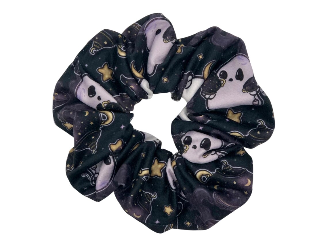 Horror Scrunchie: Soft Knit Fabric, Halloween Accessory - Etsy