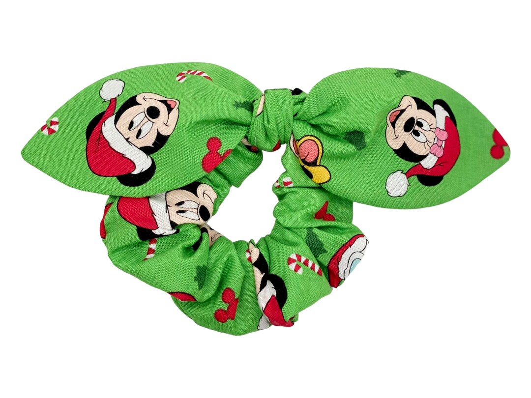 Mickey and Minnie Scrunchie,disney Christmas,christmas Scrunchies ...