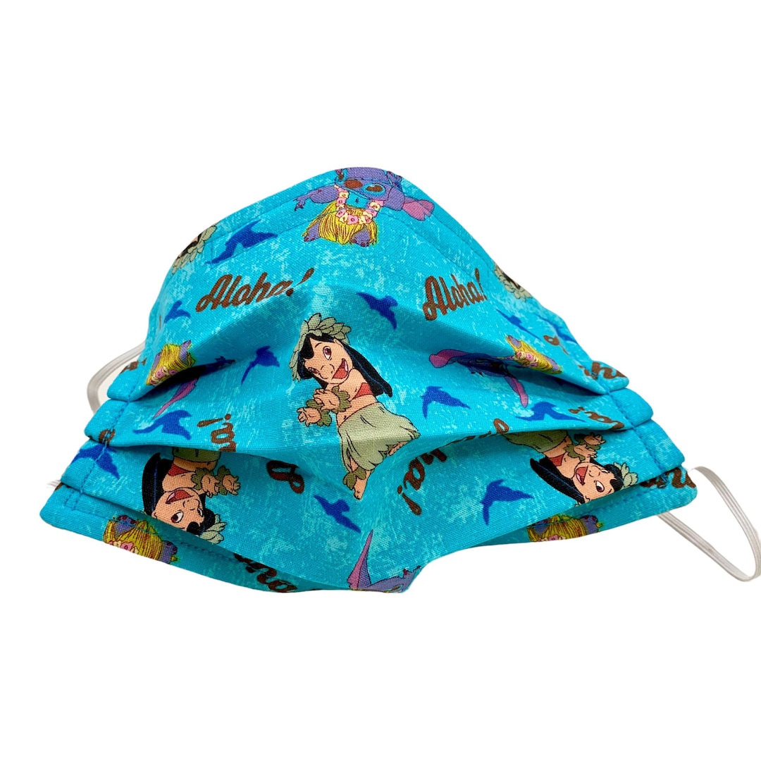 Stitch Face Mask,face Mask With Nose Wire,pleated Face Masks,character ...