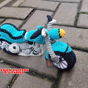 Crochet Doll Pattern Amigurumi-siantar Motorcycle Amigurumi Pattern - Etsy
