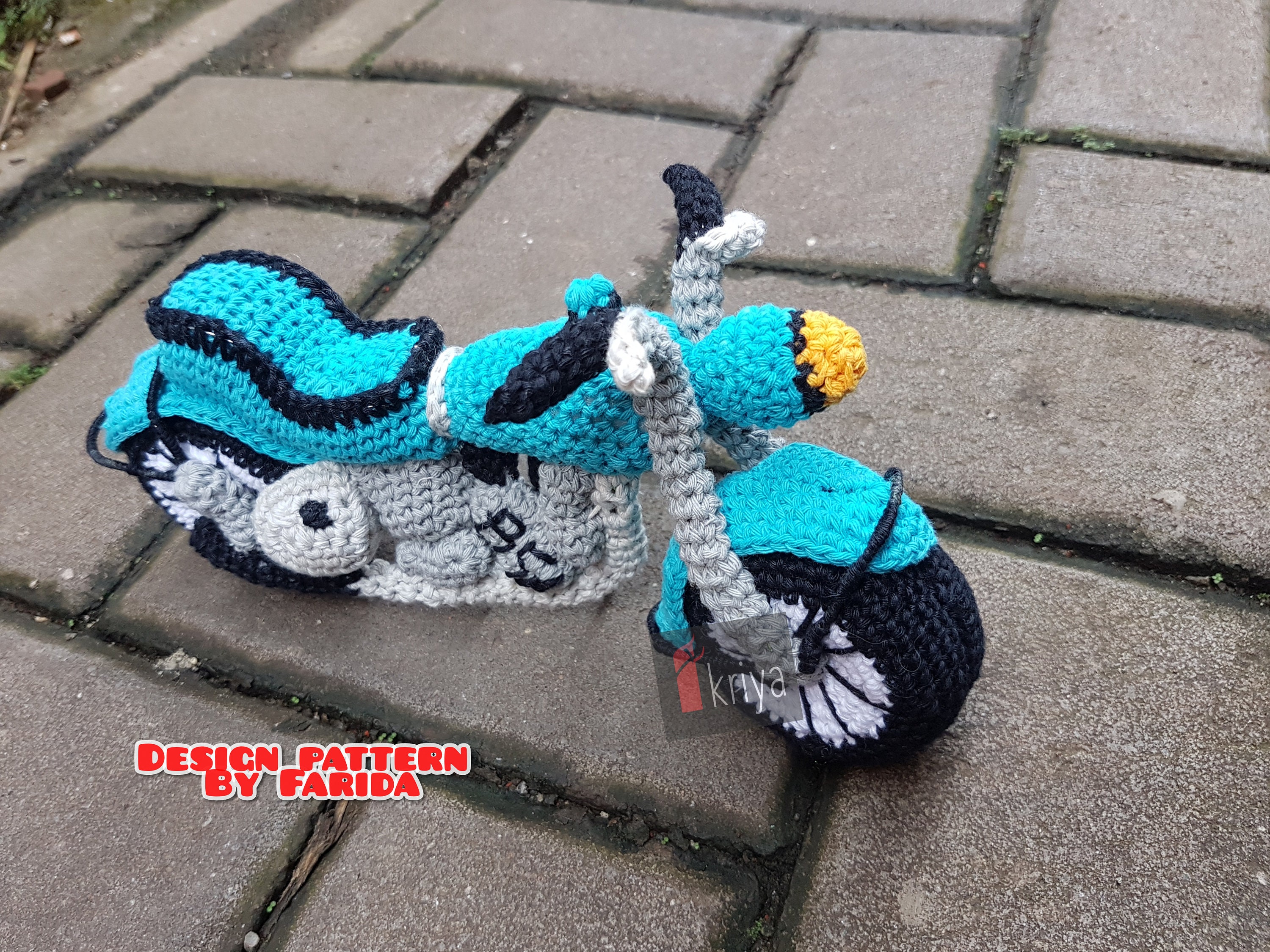 Crochet Doll Pattern Amigurumi-siantar Motorcycle Amigurumi - Etsy