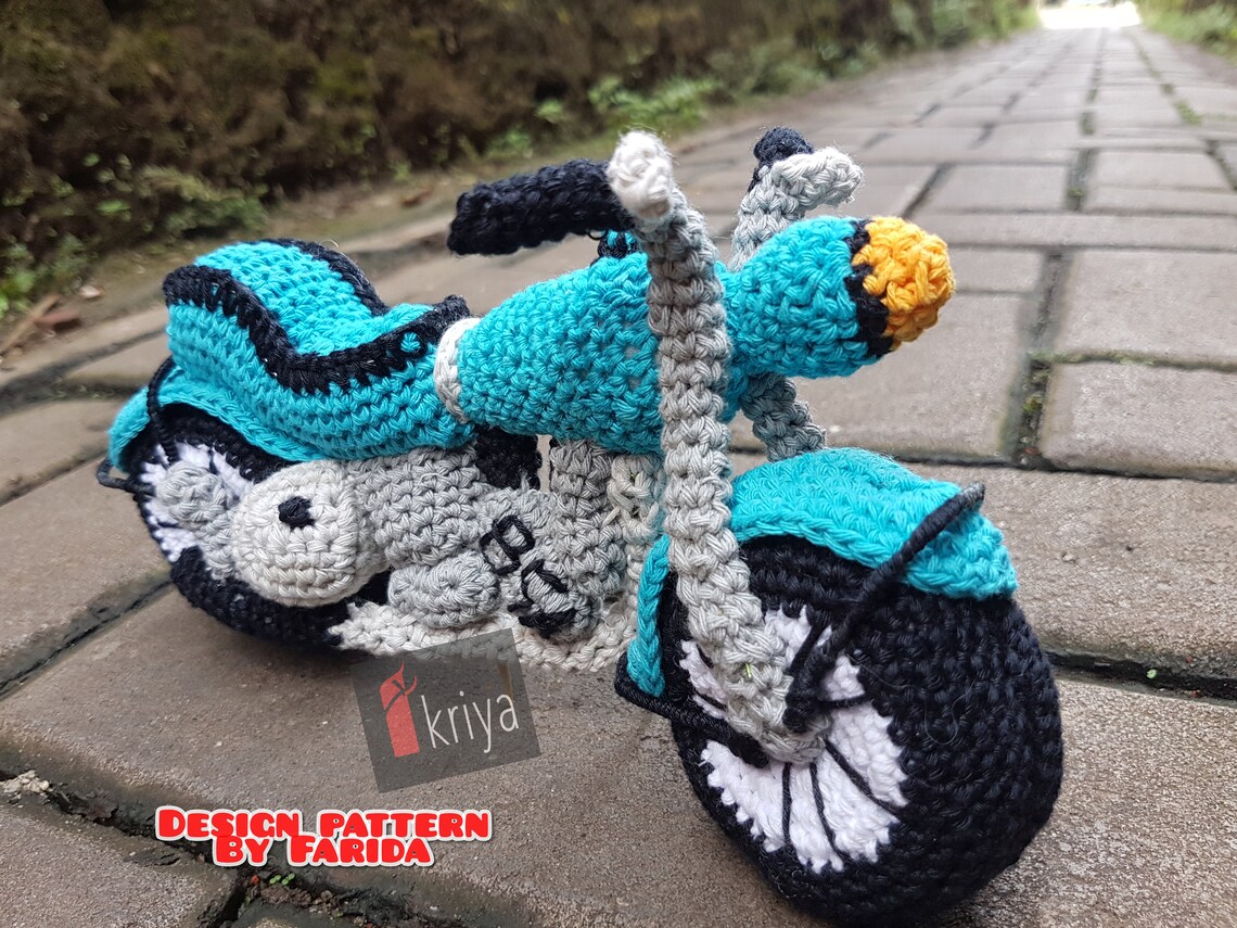 Crochet Doll Pattern Amigurumi-siantar Motorcycle Amigurumi - Etsy ...