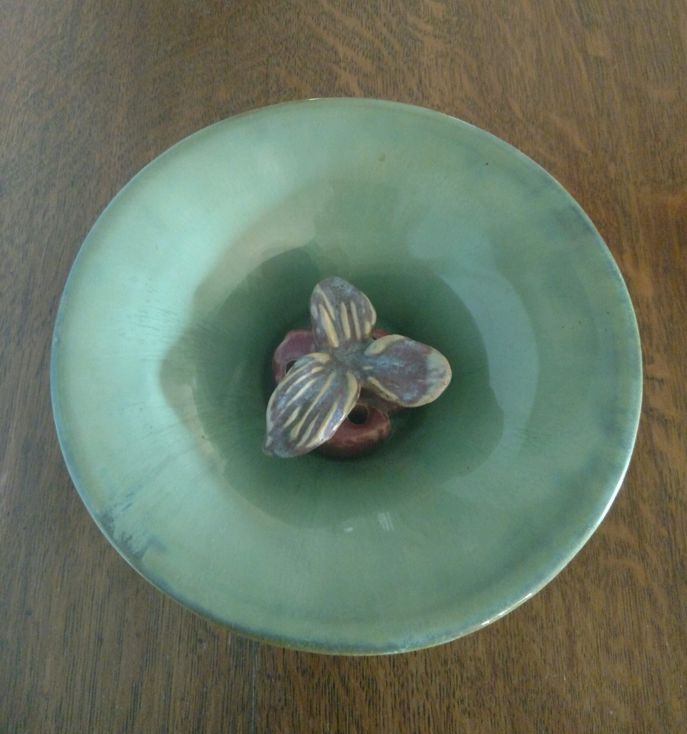 Fulper Art Pottery Bowl With Flower Frog - Etsy