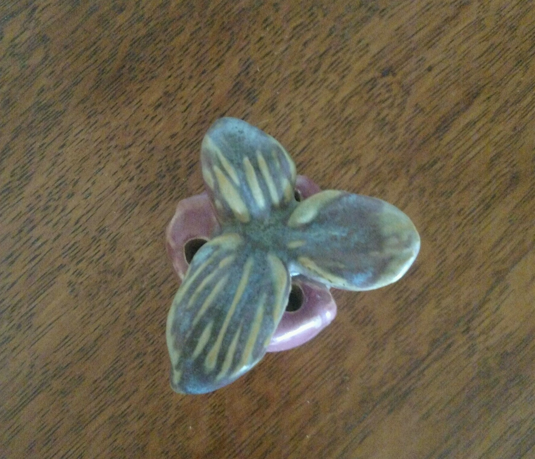 Fulper Art Pottery Bowl With Flower Frog - Etsy