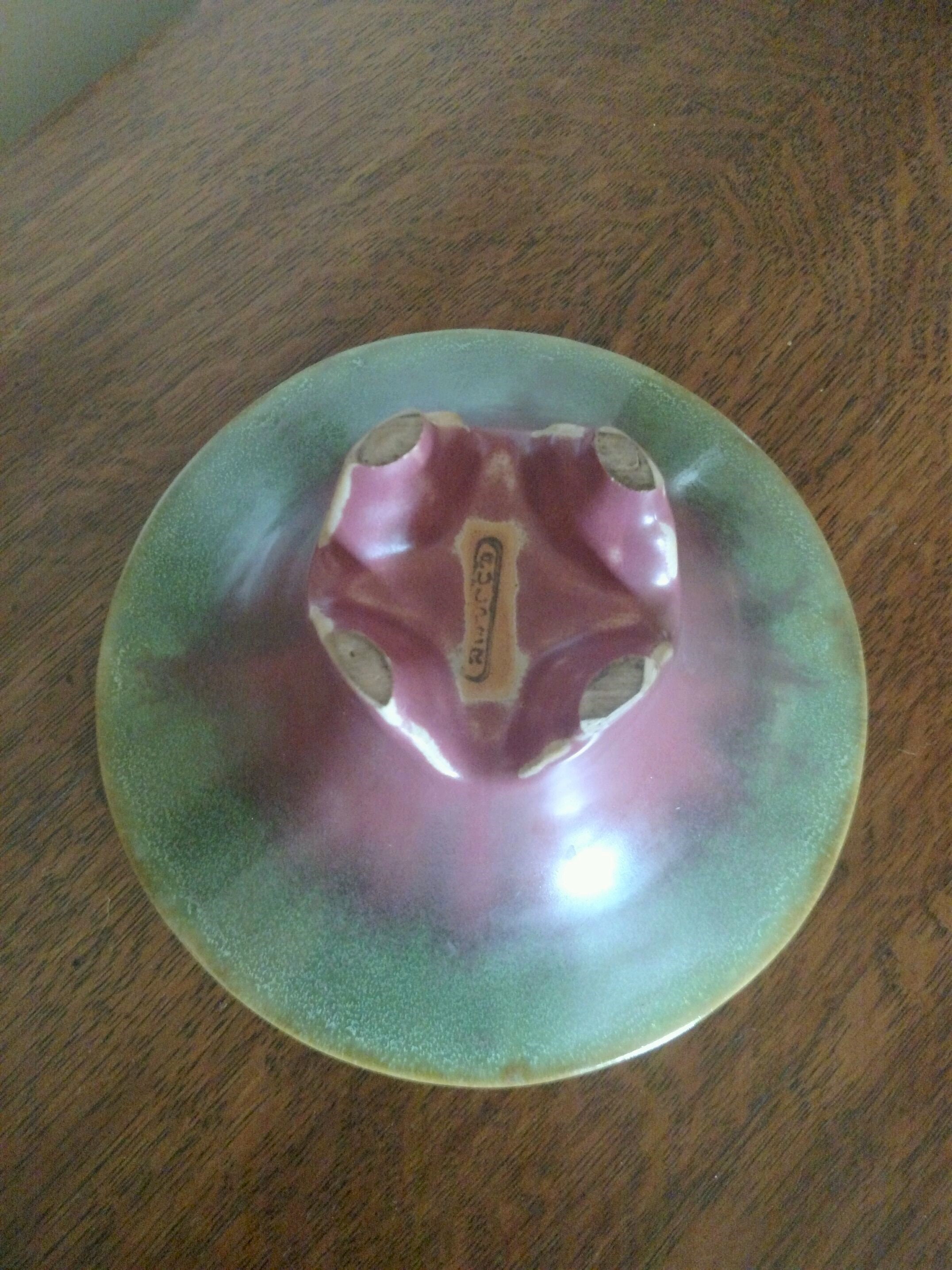 Fulper Art Pottery Bowl With Flower Frog - Etsy