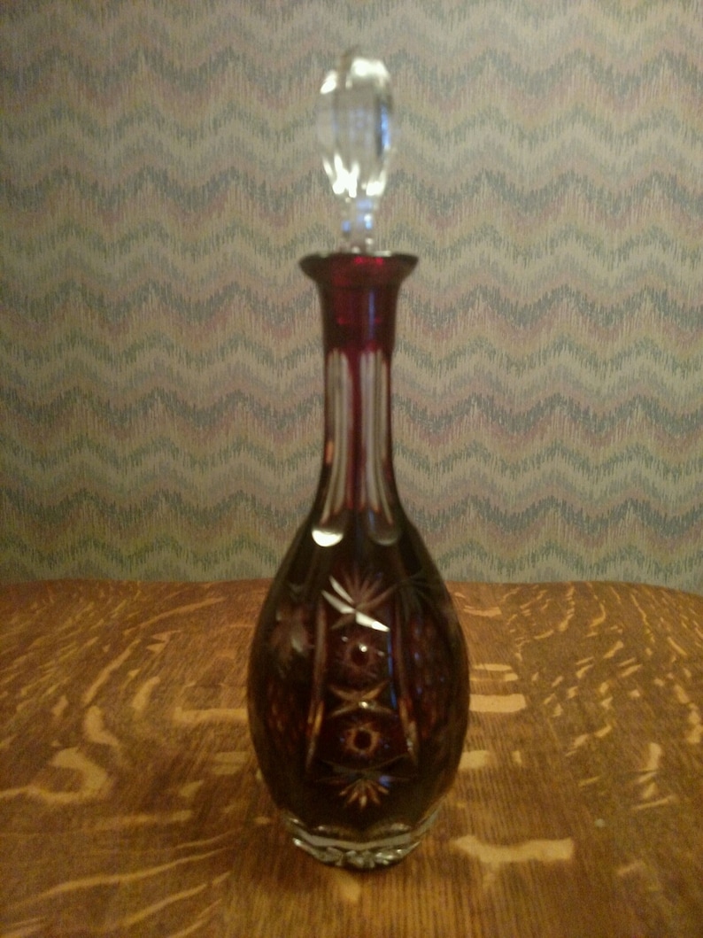 Nachtmann Bleikristall Lead Crystal Decanter Traube Pattern - Etsy