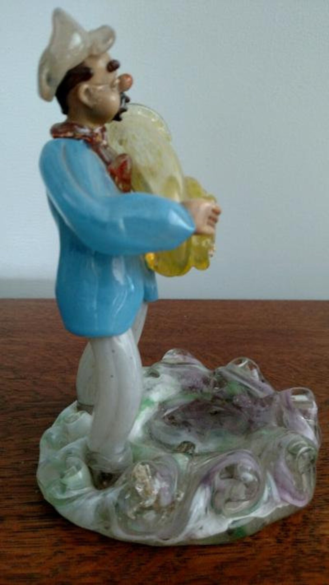 Czechoslovakian Bohemian Art Glass Tuba Player Figurine - Etsy