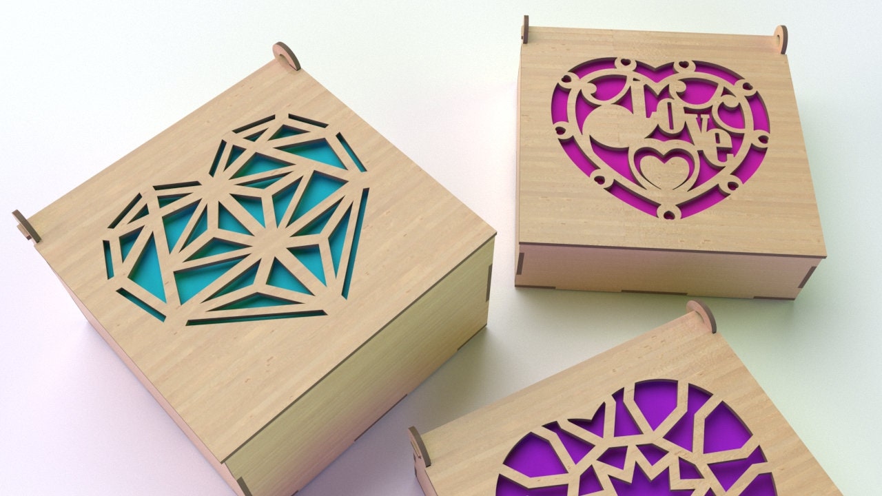 Gift Boxes Laser Cut - Etsy